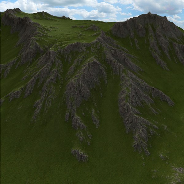 3d model mountain landscape