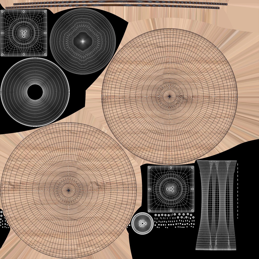 3D Round Table 3D Model VR - TurboSquid 1930402