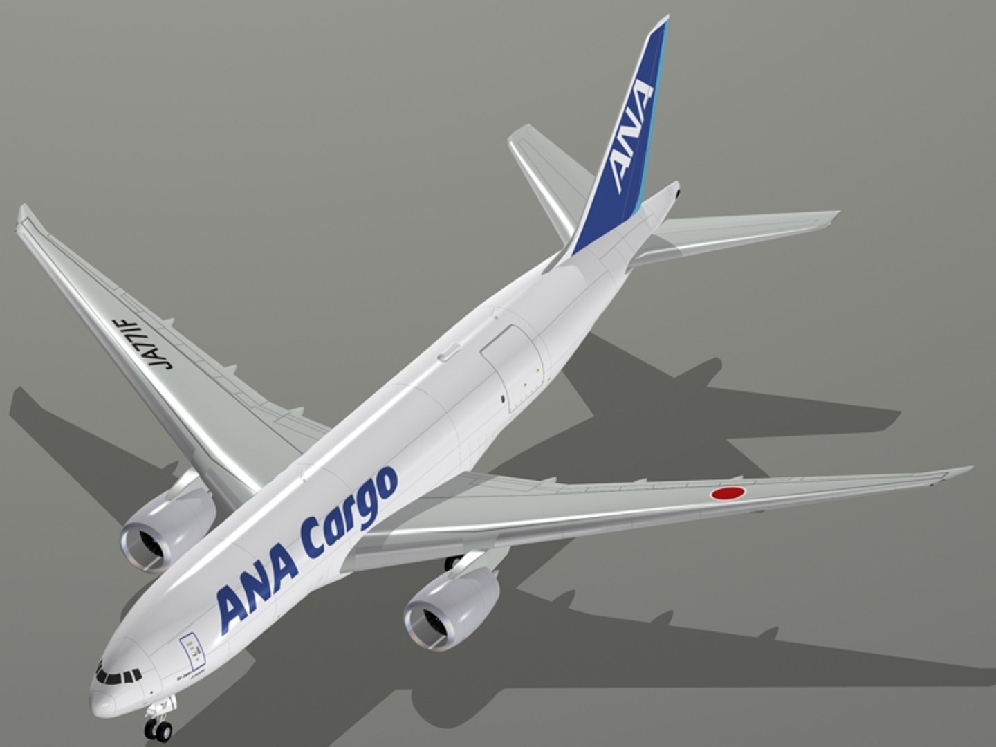 3D Boeing Nippon Airways Cargo - TurboSquid 1348542