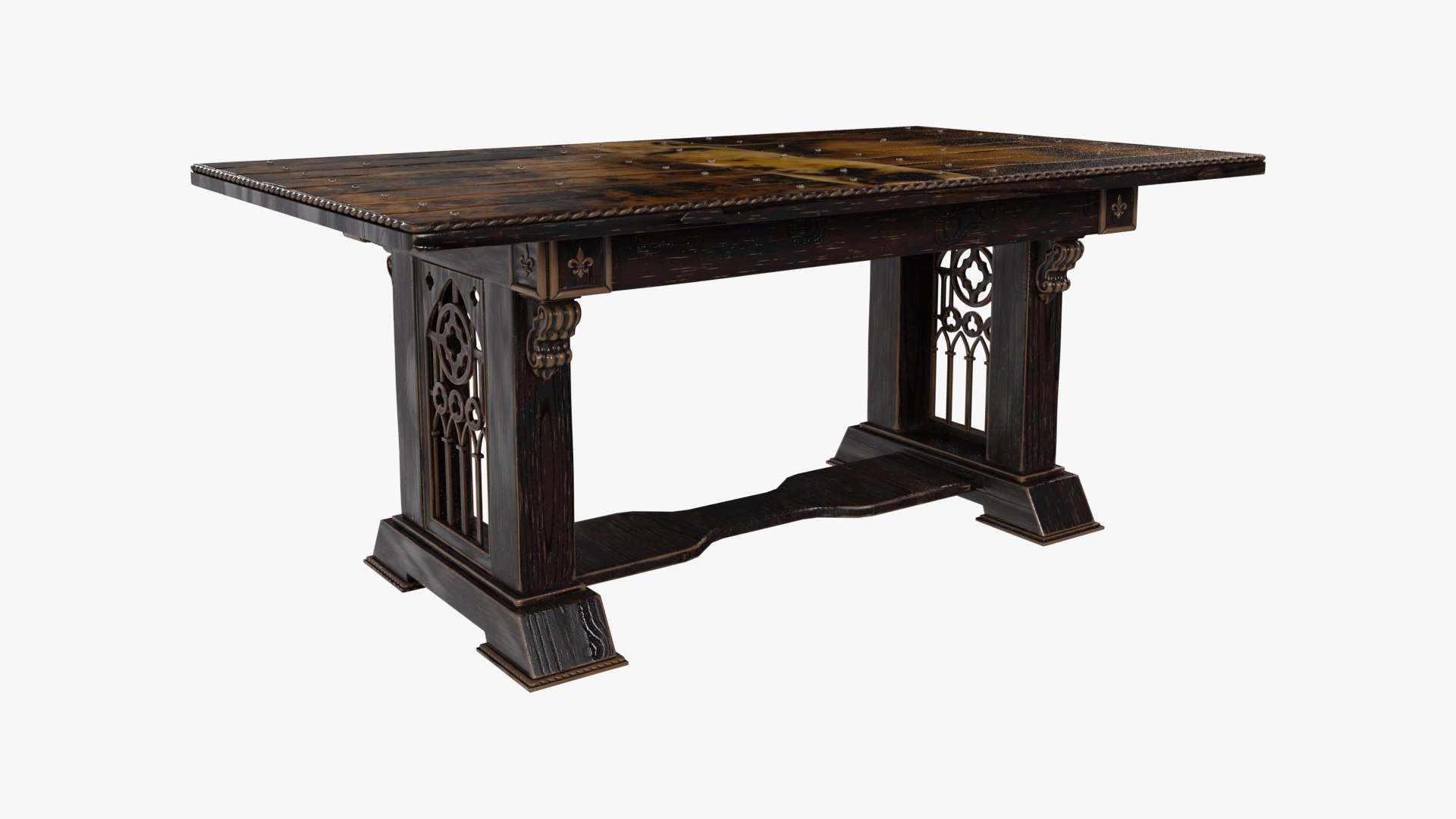 Gothic Ancient Table 3D Model - TurboSquid 2005963