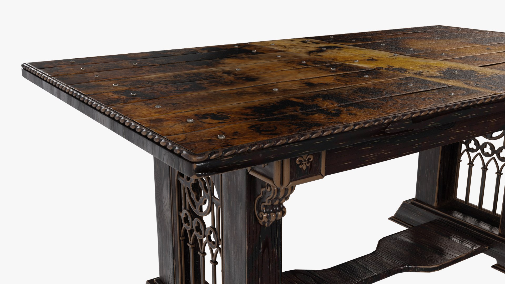 Gothic Ancient Table 3D Model - TurboSquid 2005963