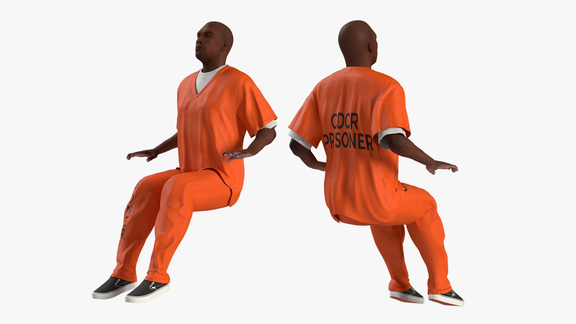 3D Model Priest And Prisoner On Electric Chair - TurboSquid 2366151