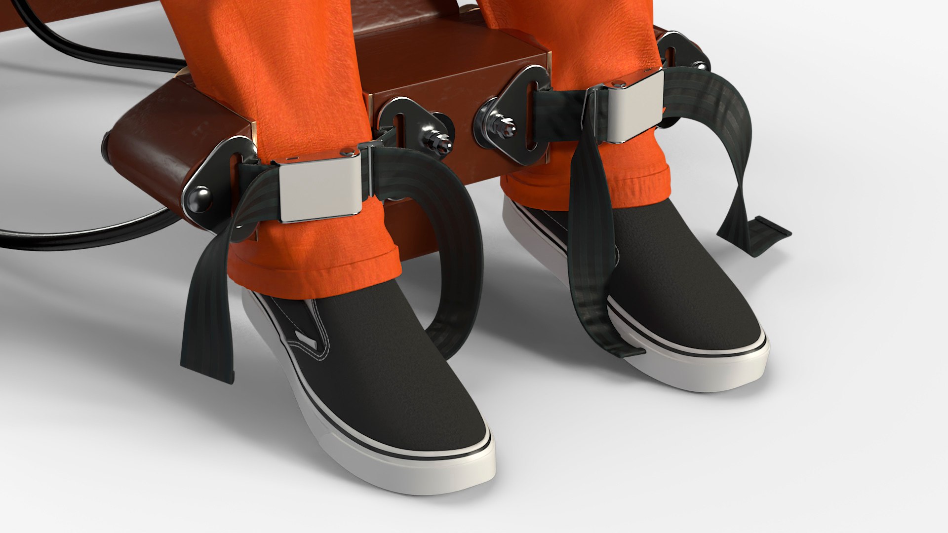 3D Model Priest And Prisoner On Electric Chair - TurboSquid 2366151