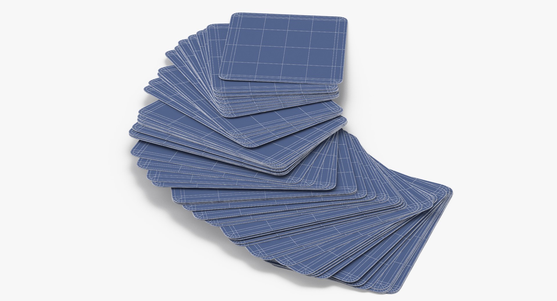 Playing Cards Blue Deck Model - TurboSquid 1155198