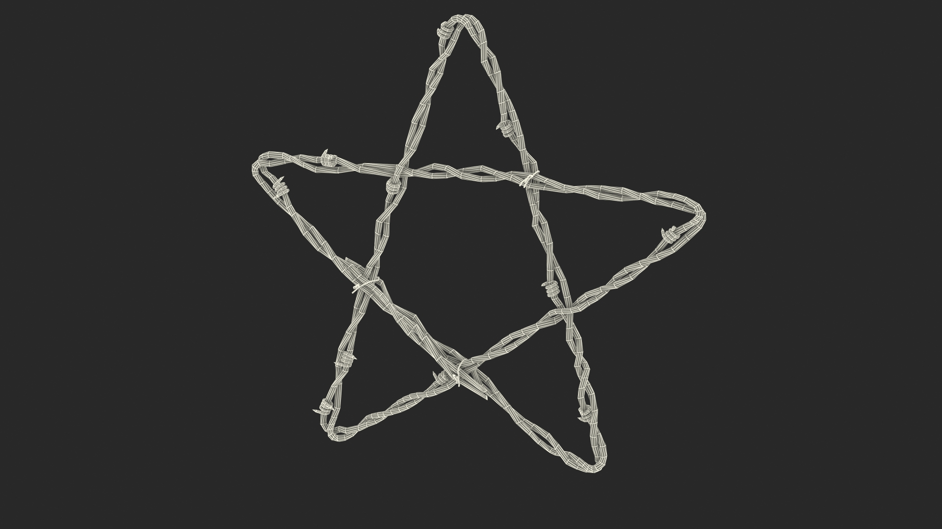 black wire star