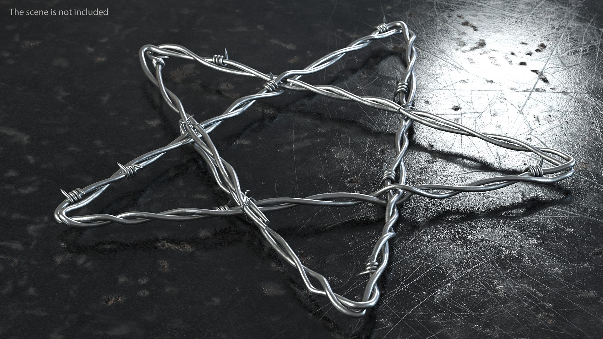 Barbed Wire Star Model - TurboSquid 1819269