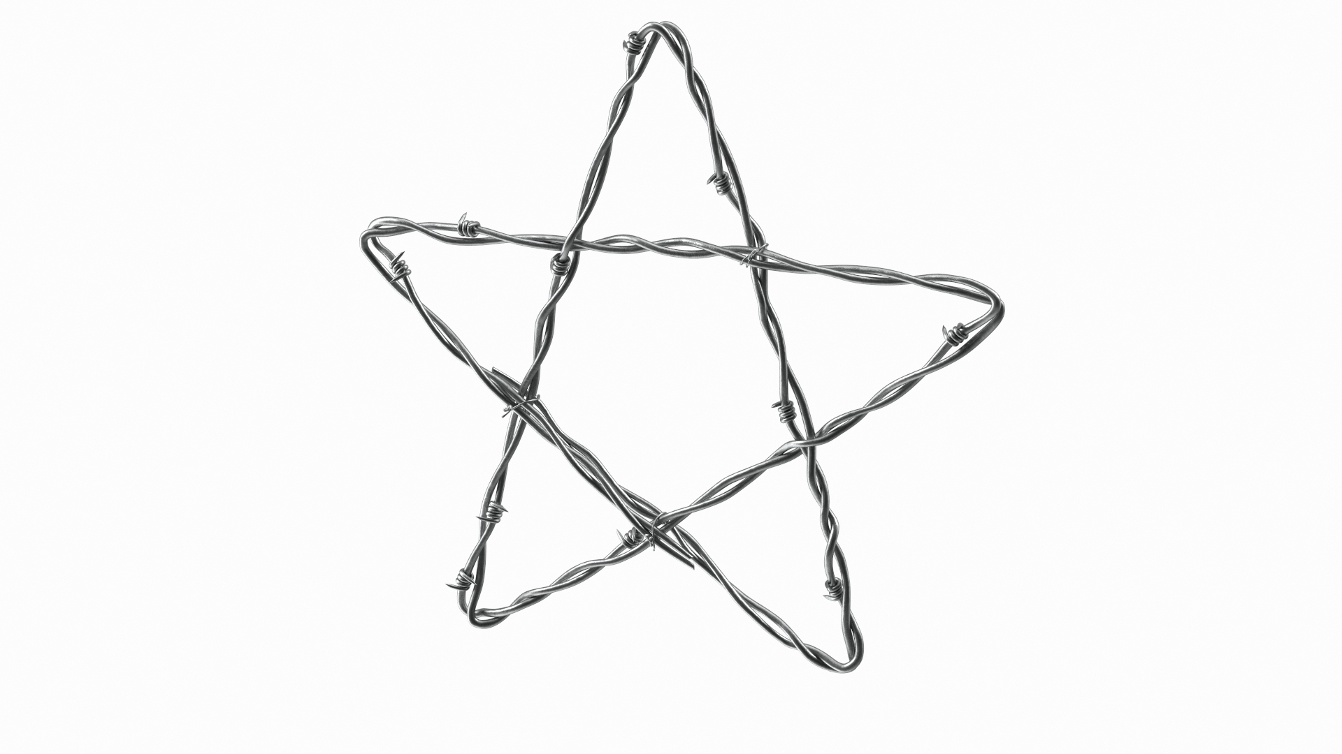 black wire star