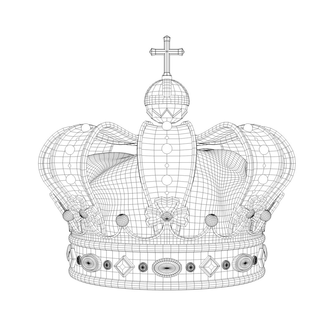Dutch Royal Crown 3d Model