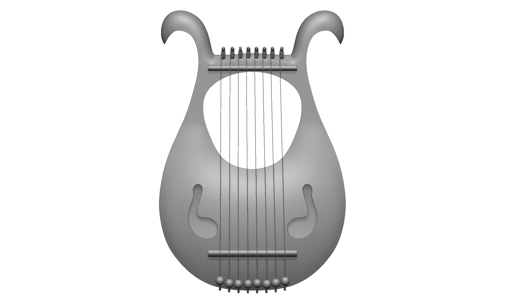 Lyre - Stringed Instrument 3D - TurboSquid 2065725