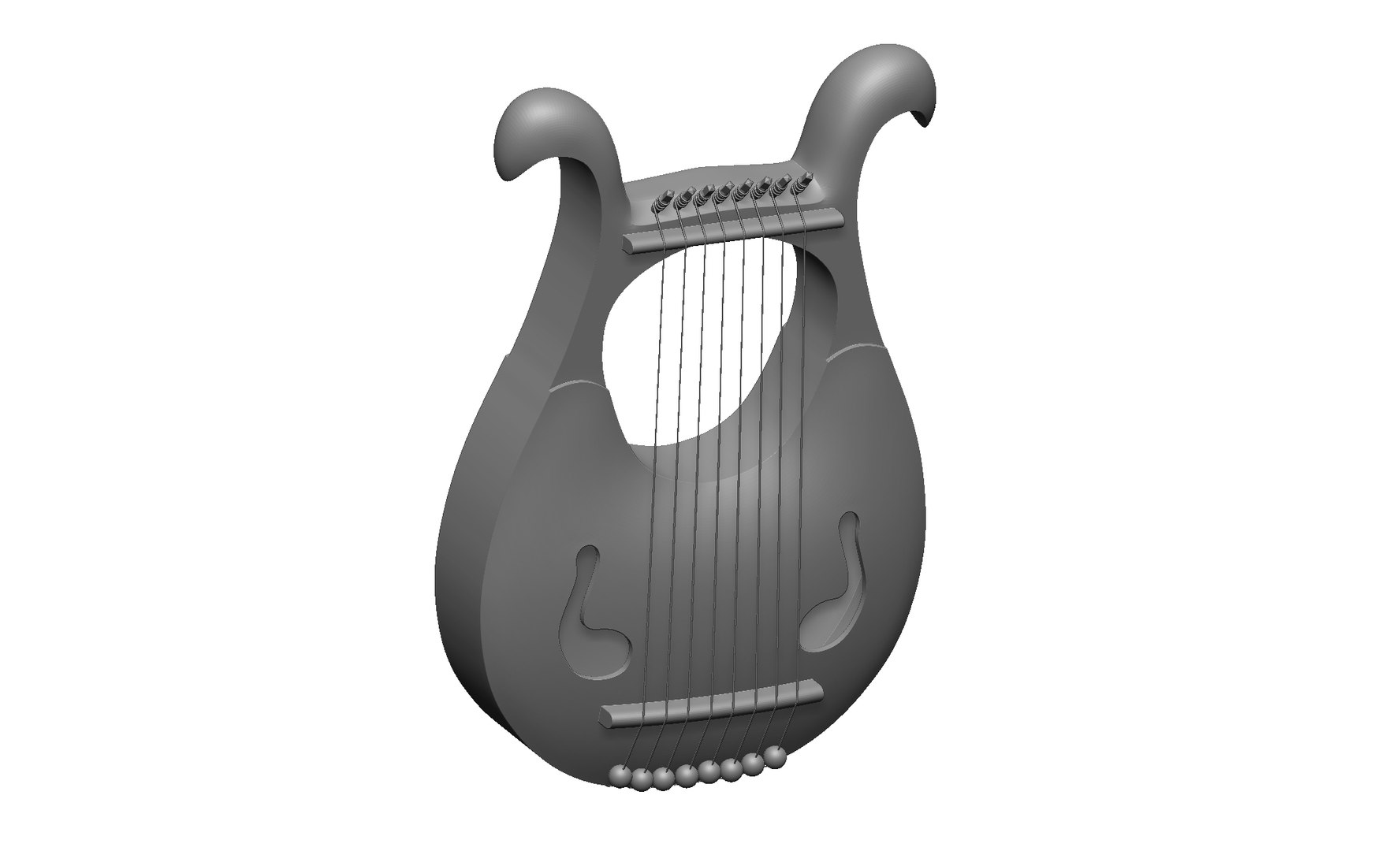 Lyre - Stringed Instrument 3D - TurboSquid 2065725