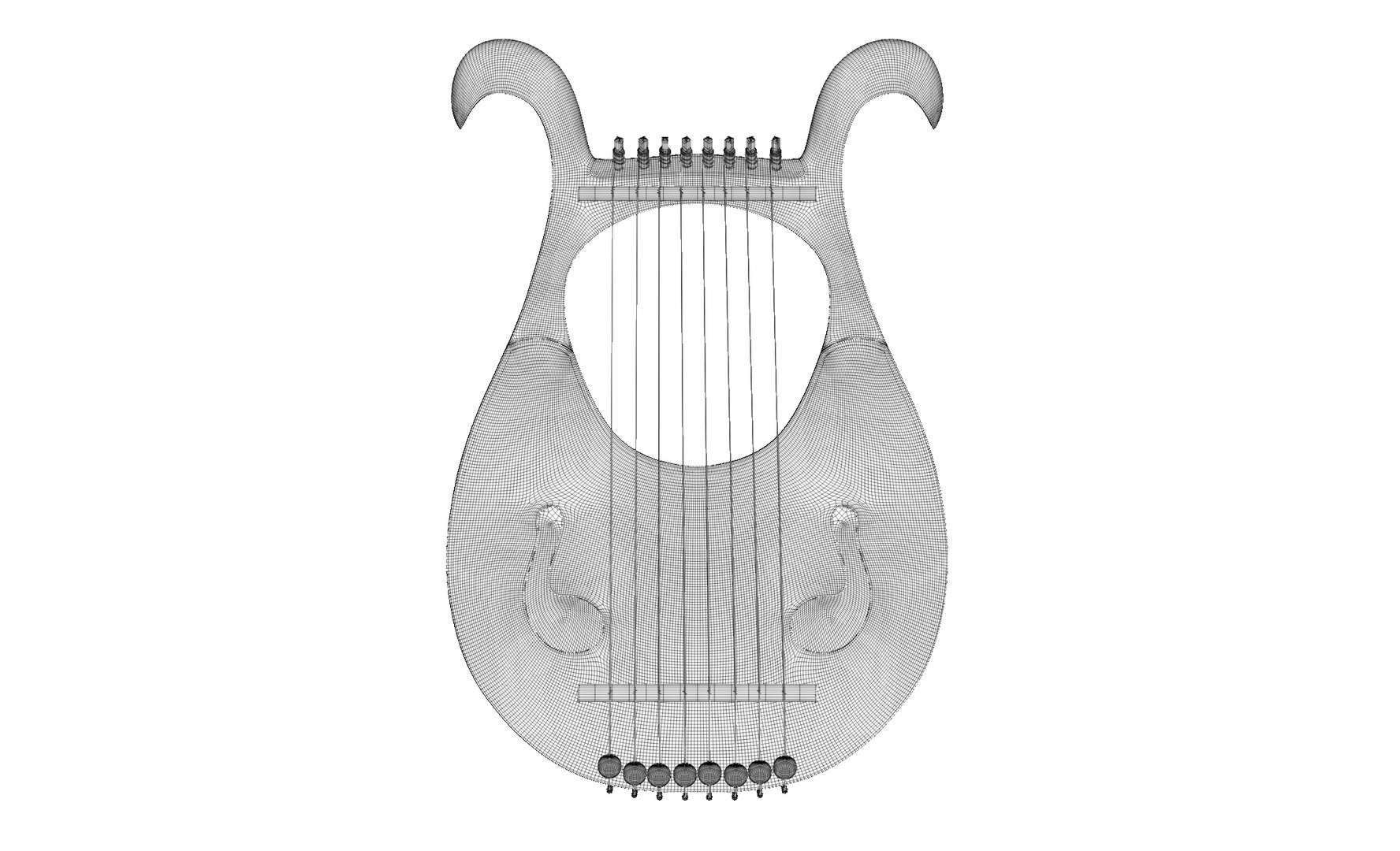 Lyre - Stringed Instrument 3D - TurboSquid 2065725