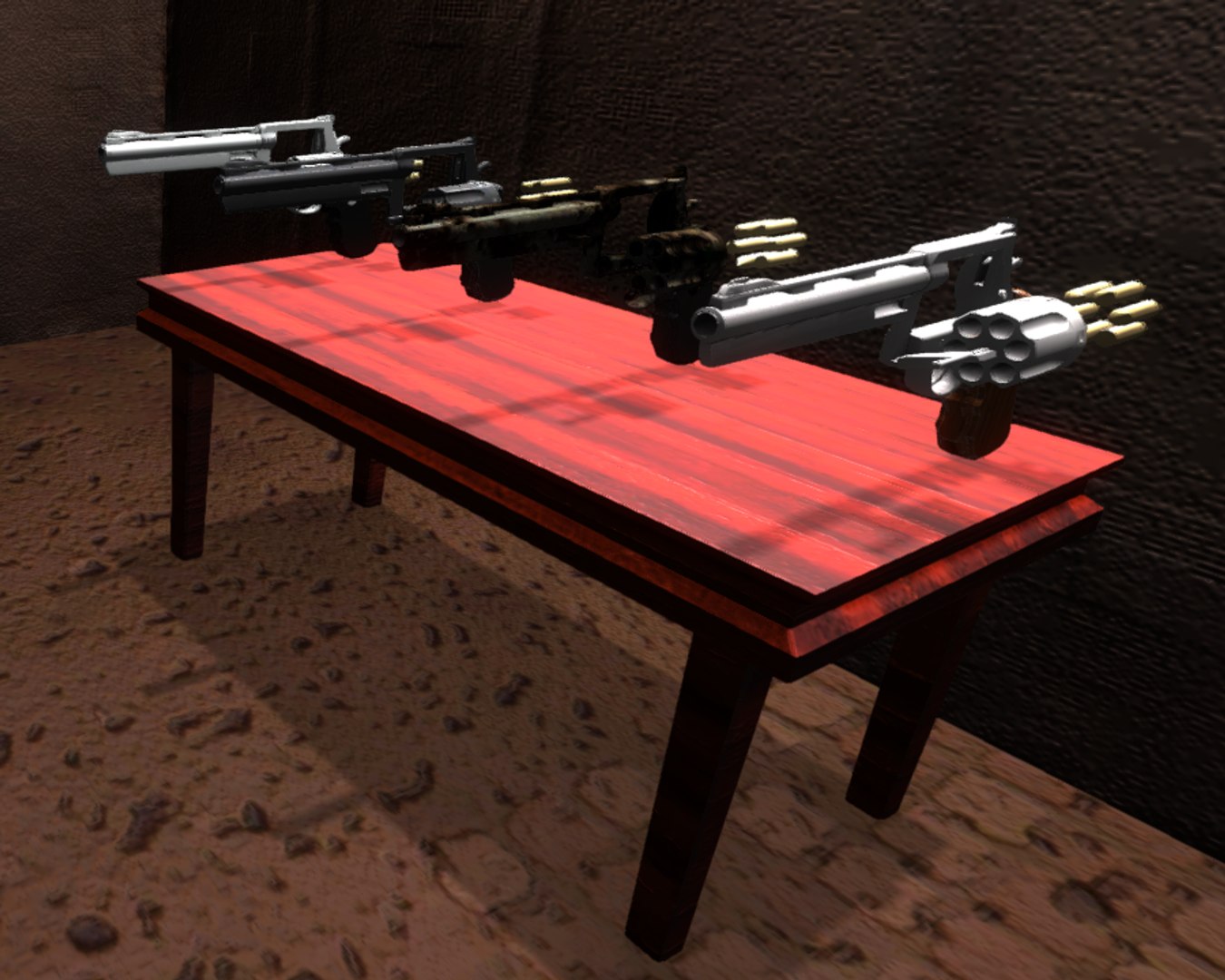 magnum revolver 3d model