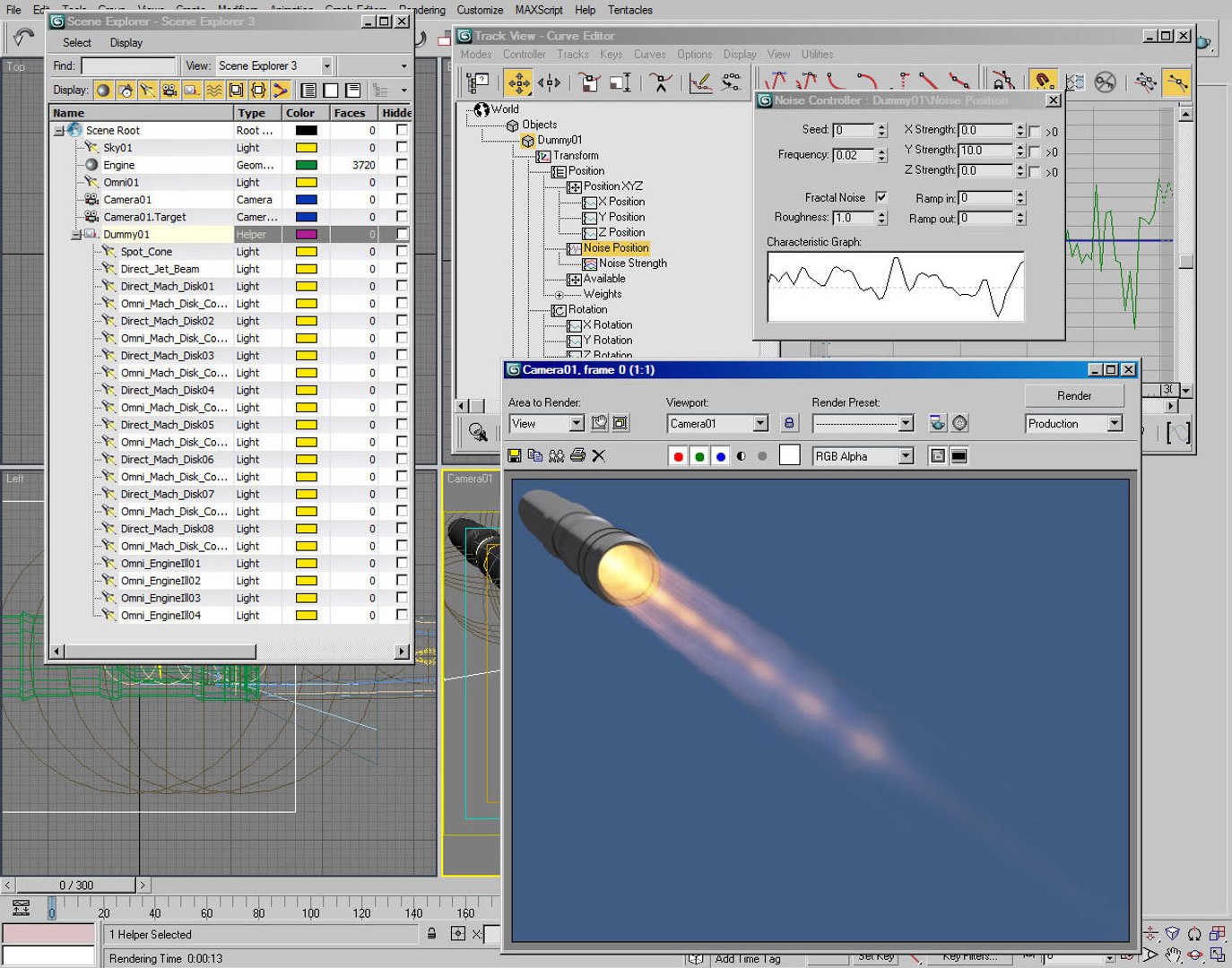 3d Model Afterburner Engine