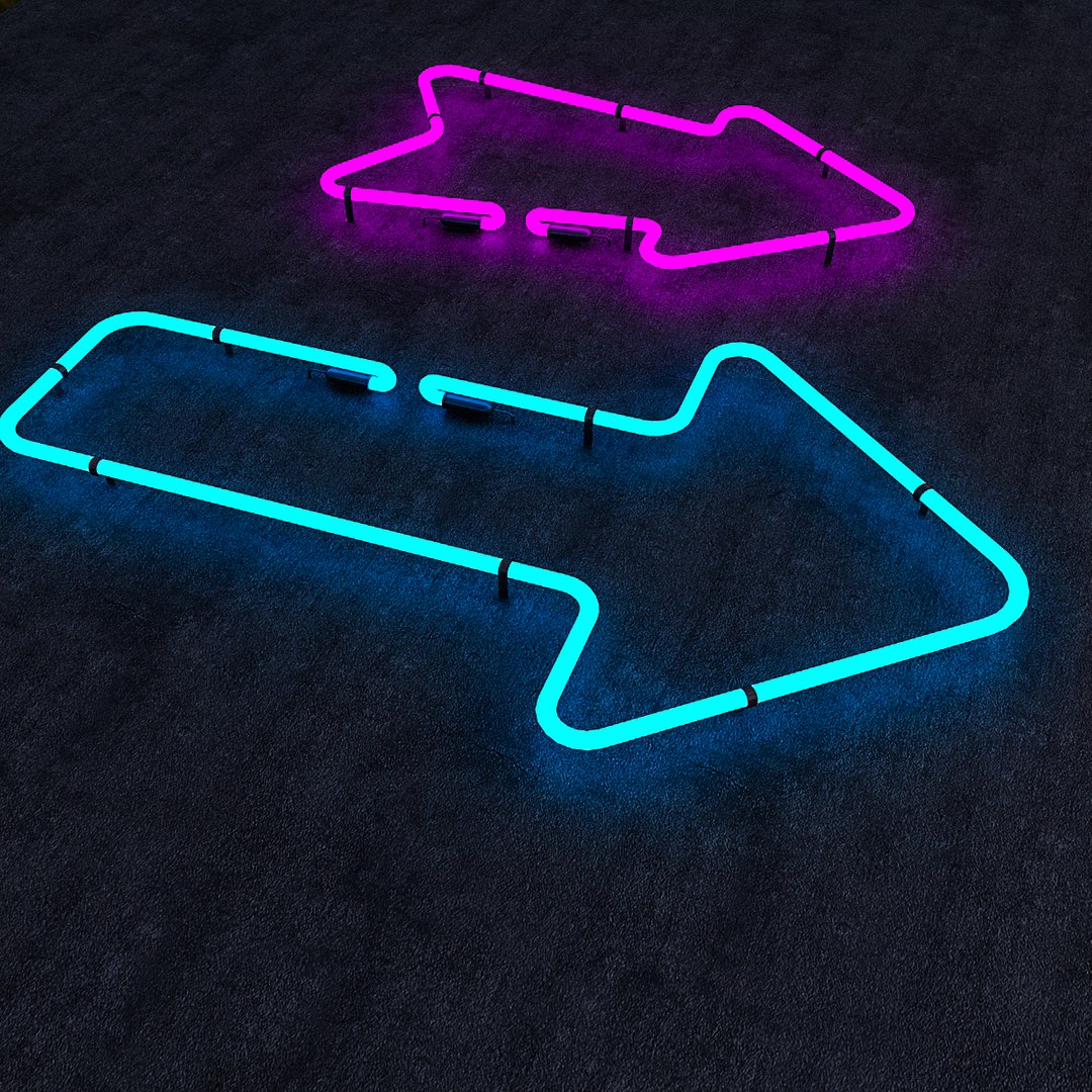 3D Neon Sign - TurboSquid 1438427