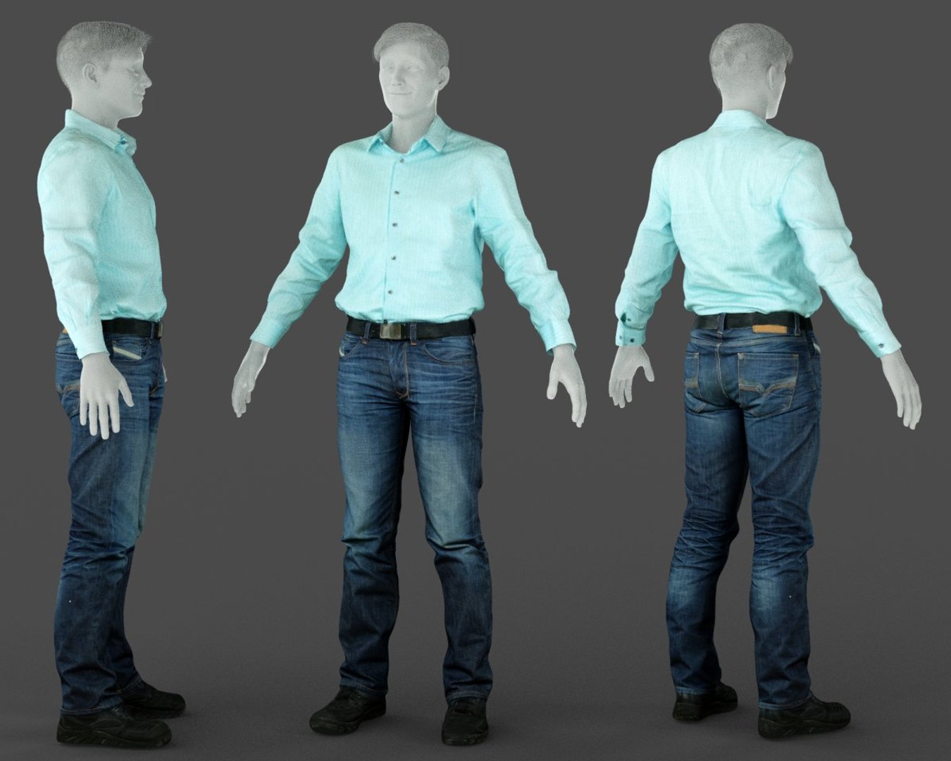 Male Clothing Outfit 3D Model - TurboSquid 1329822