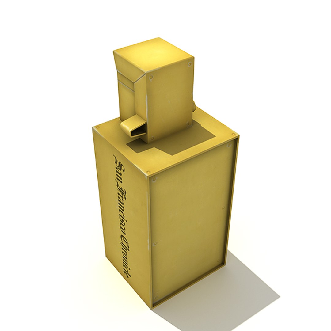 Newspaper Vending Machine 3d Model