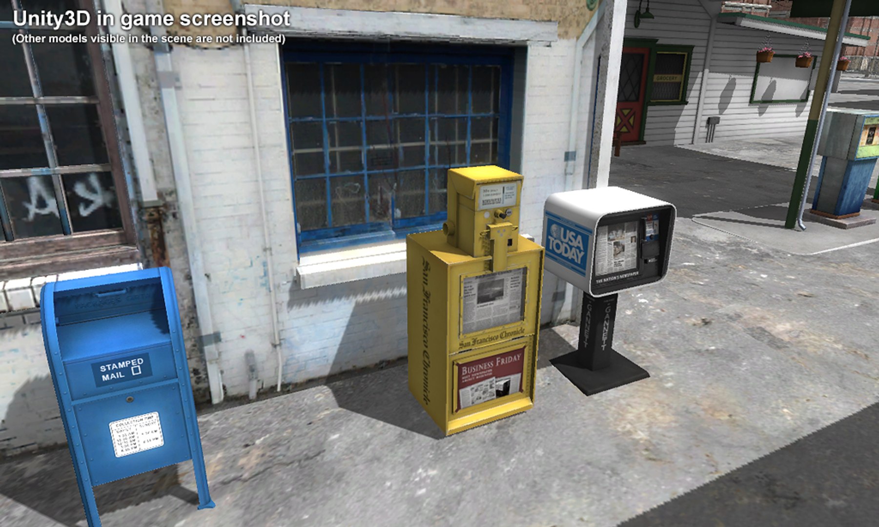 Newspaper Vending Machine 3d Model
