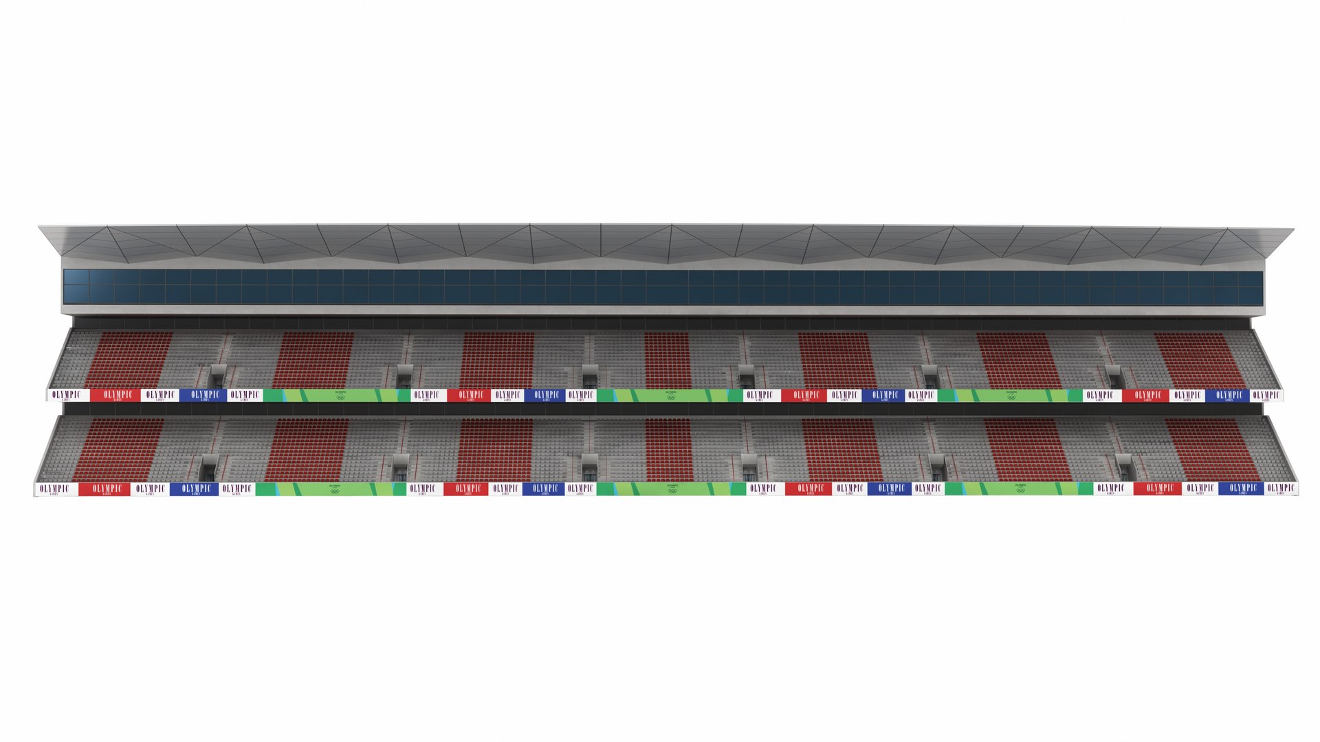 Stadium Lighting Pole And Tribunes 3D Model - TurboSquid 2269148
