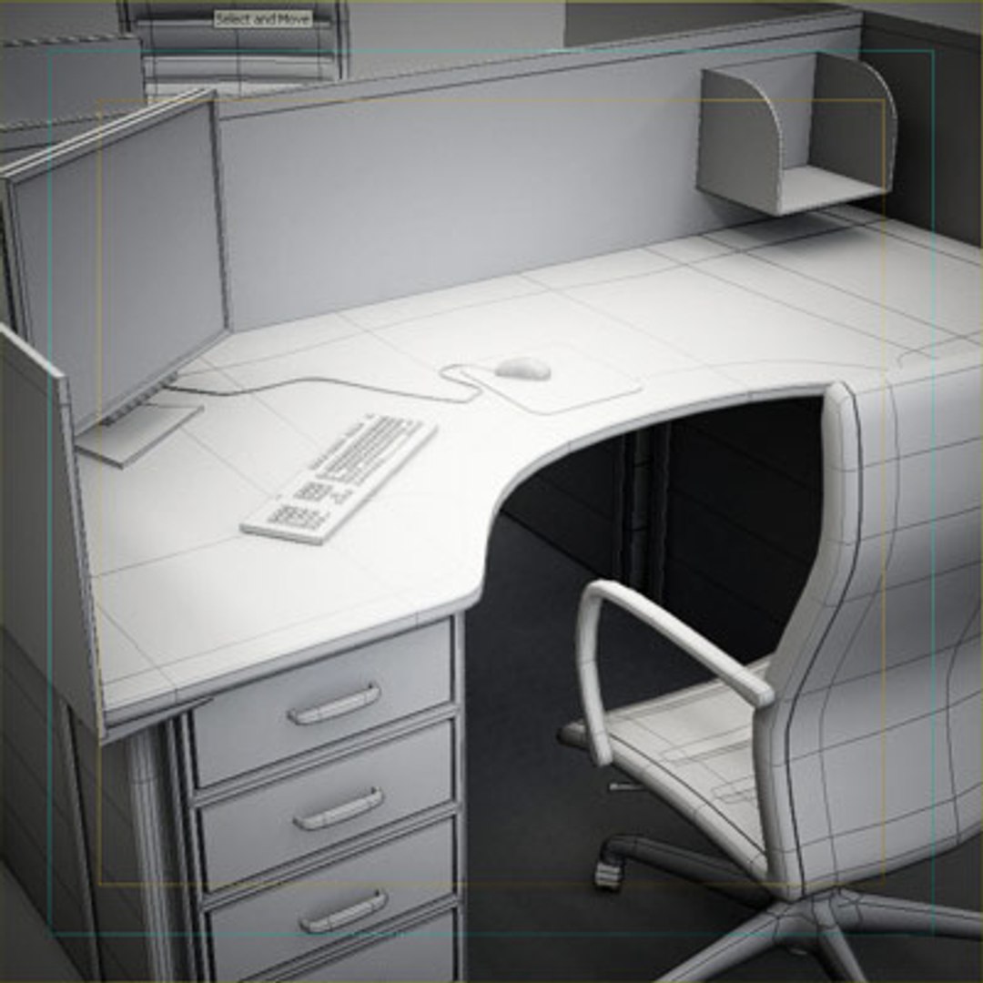 office desk 3d model