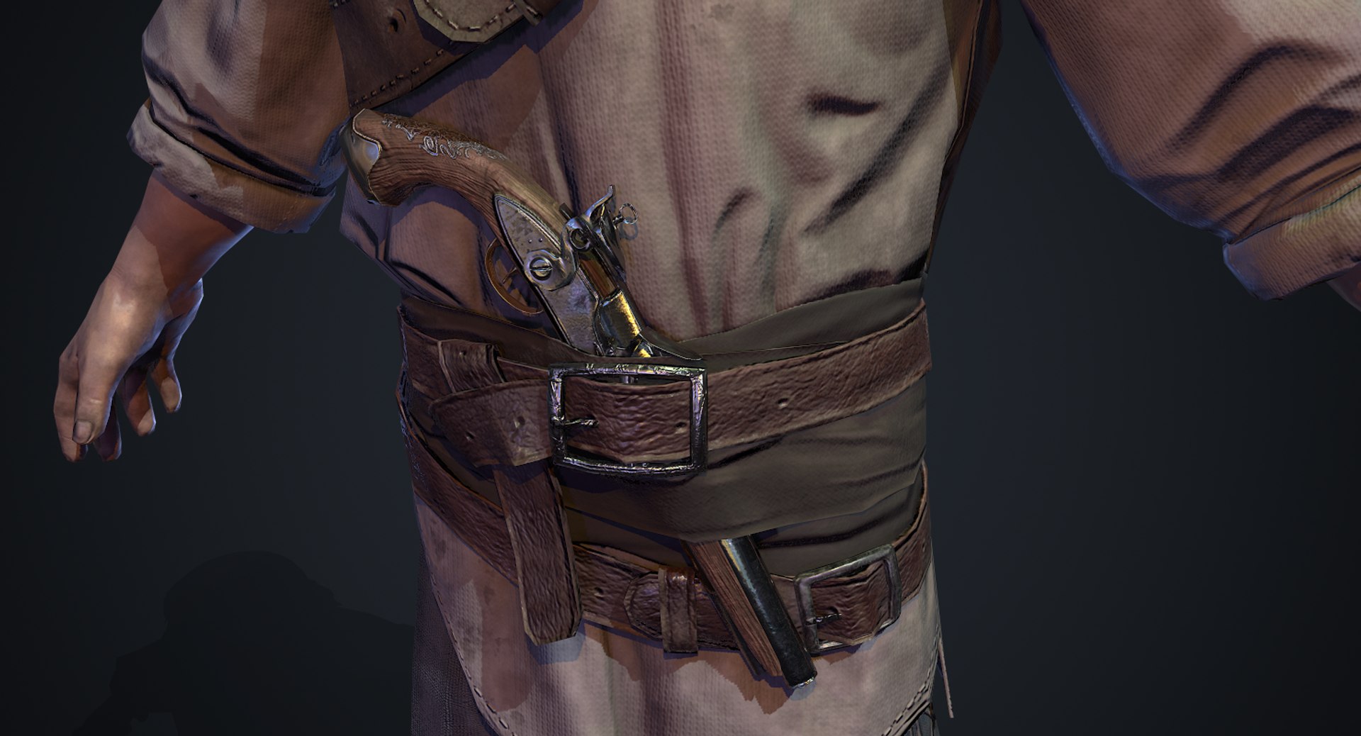 Real-time Pirate Smuggler-2 Rigged 3D Model - TurboSquid 1216914