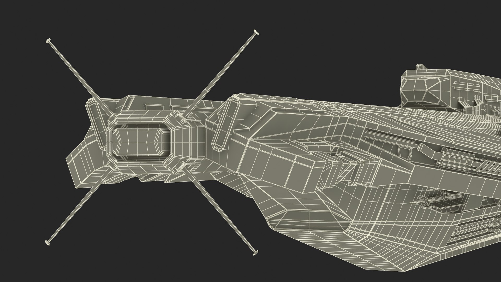Frigate Starship White 3D - TurboSquid 2406221