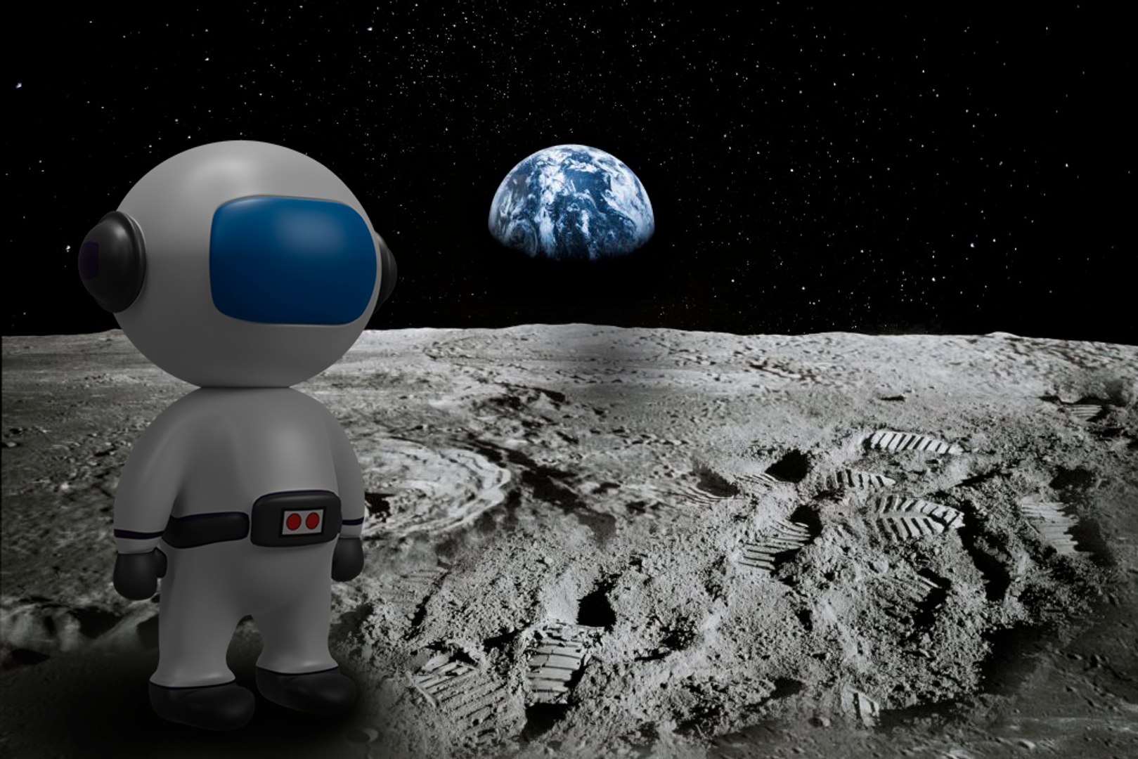 3D Spaceman Character Model - TurboSquid 2101666