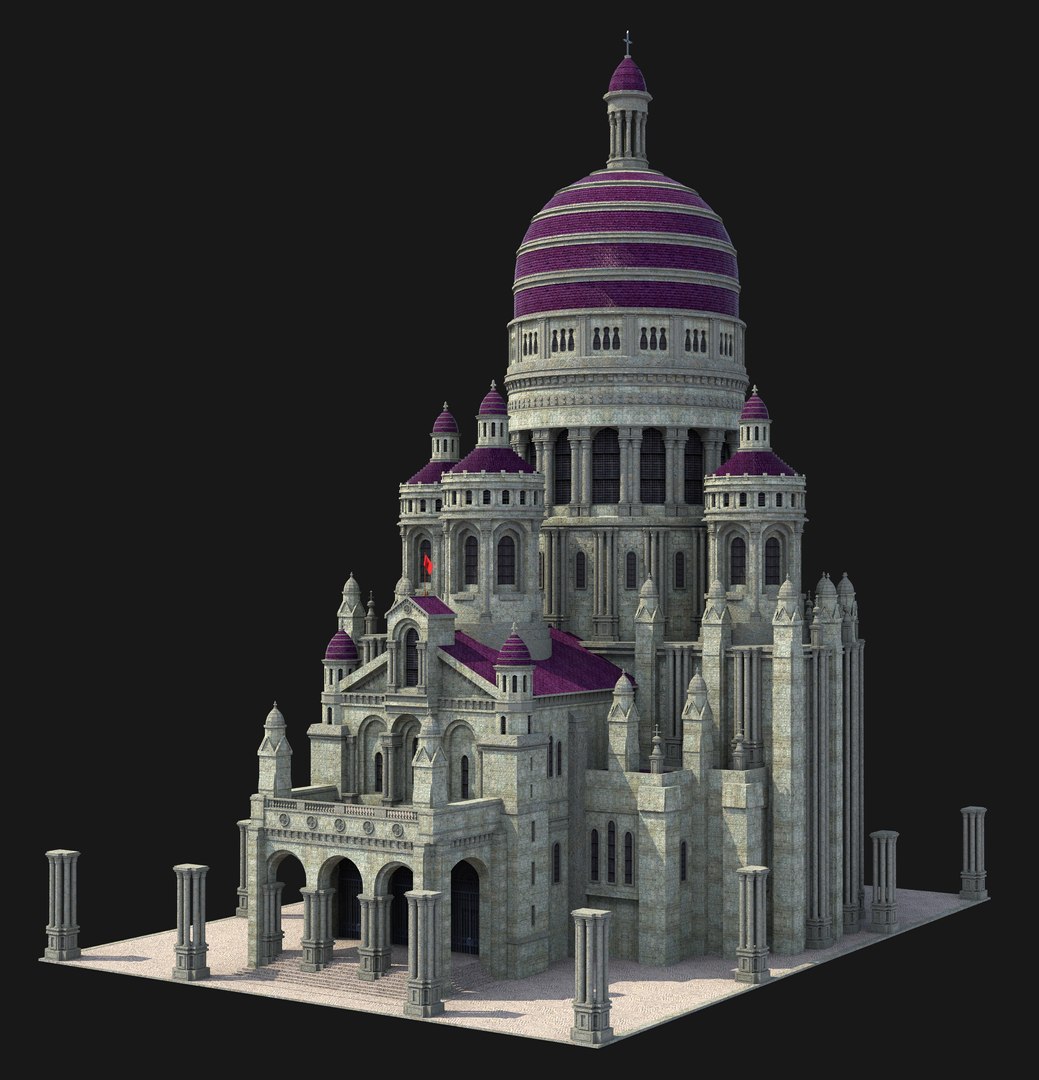 Fantasy Dome Castle 3D Model - TurboSquid 1834241