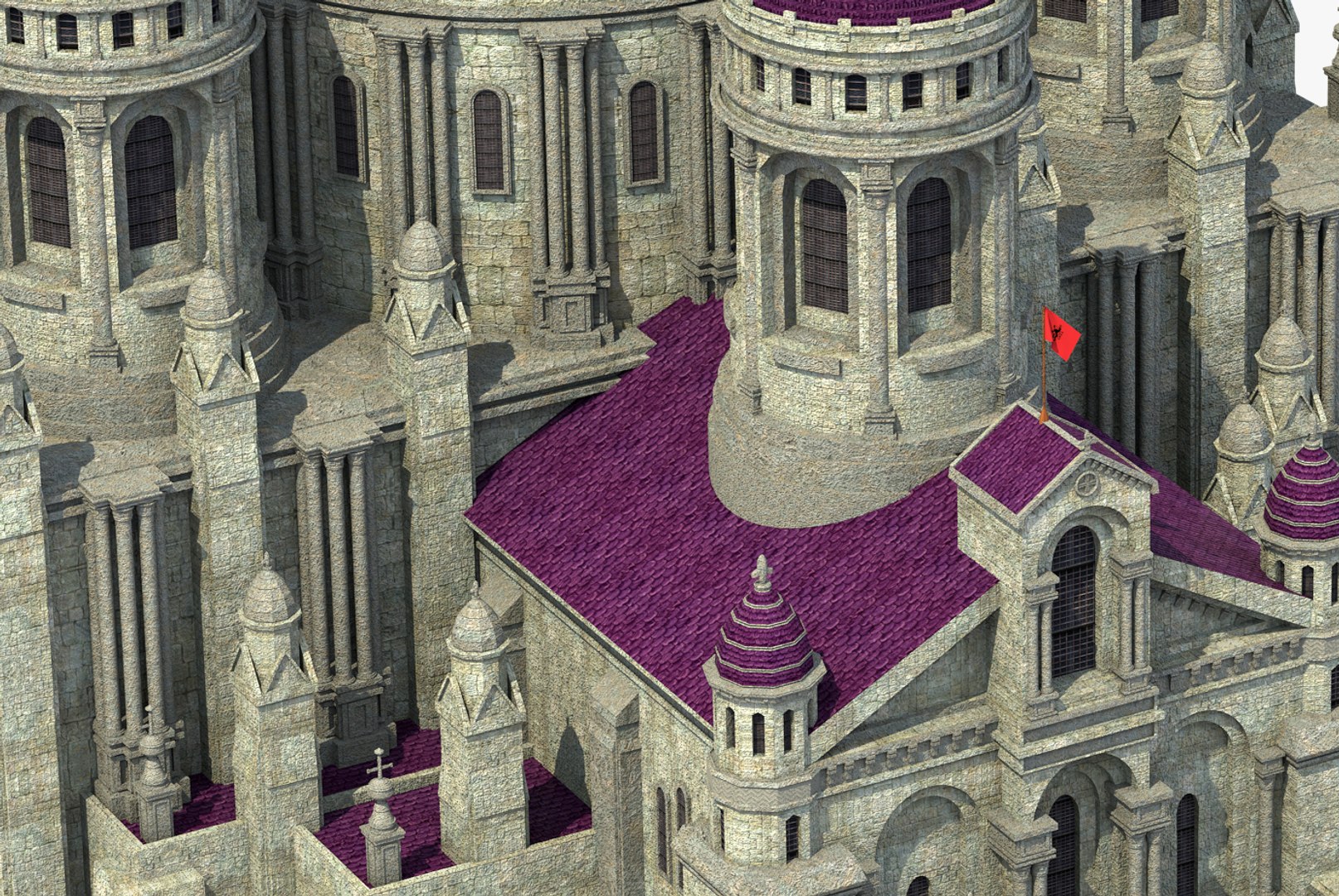 Fantasy Dome Castle 3D Model - TurboSquid 1834241
