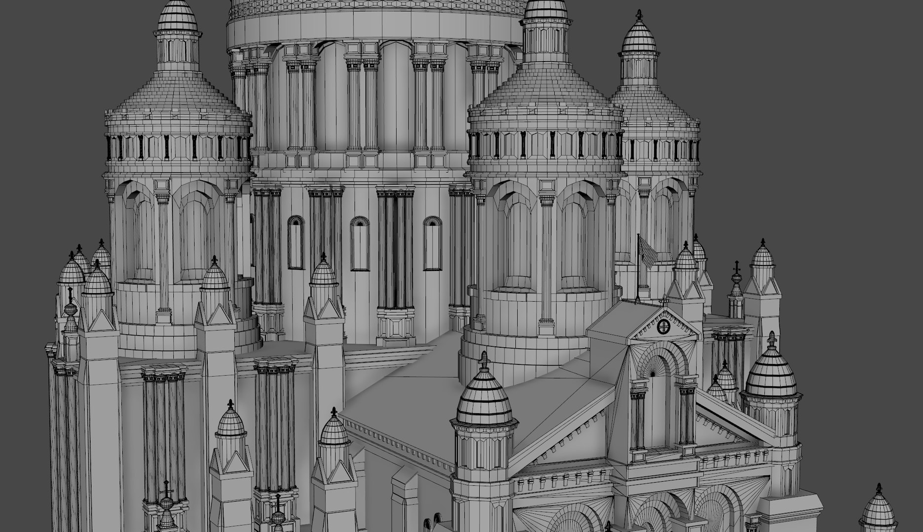 Fantasy Dome Castle 3D Model - TurboSquid 1834241