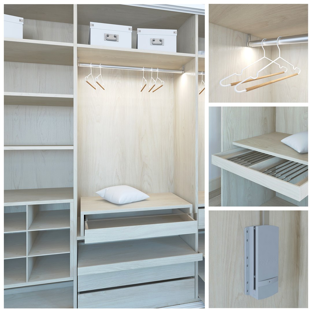 3D Raumplus Wardrobe - TurboSquid 1396369