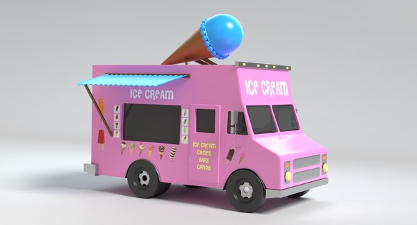 modelo 3d Camion de helados - TurboSquid 1206334