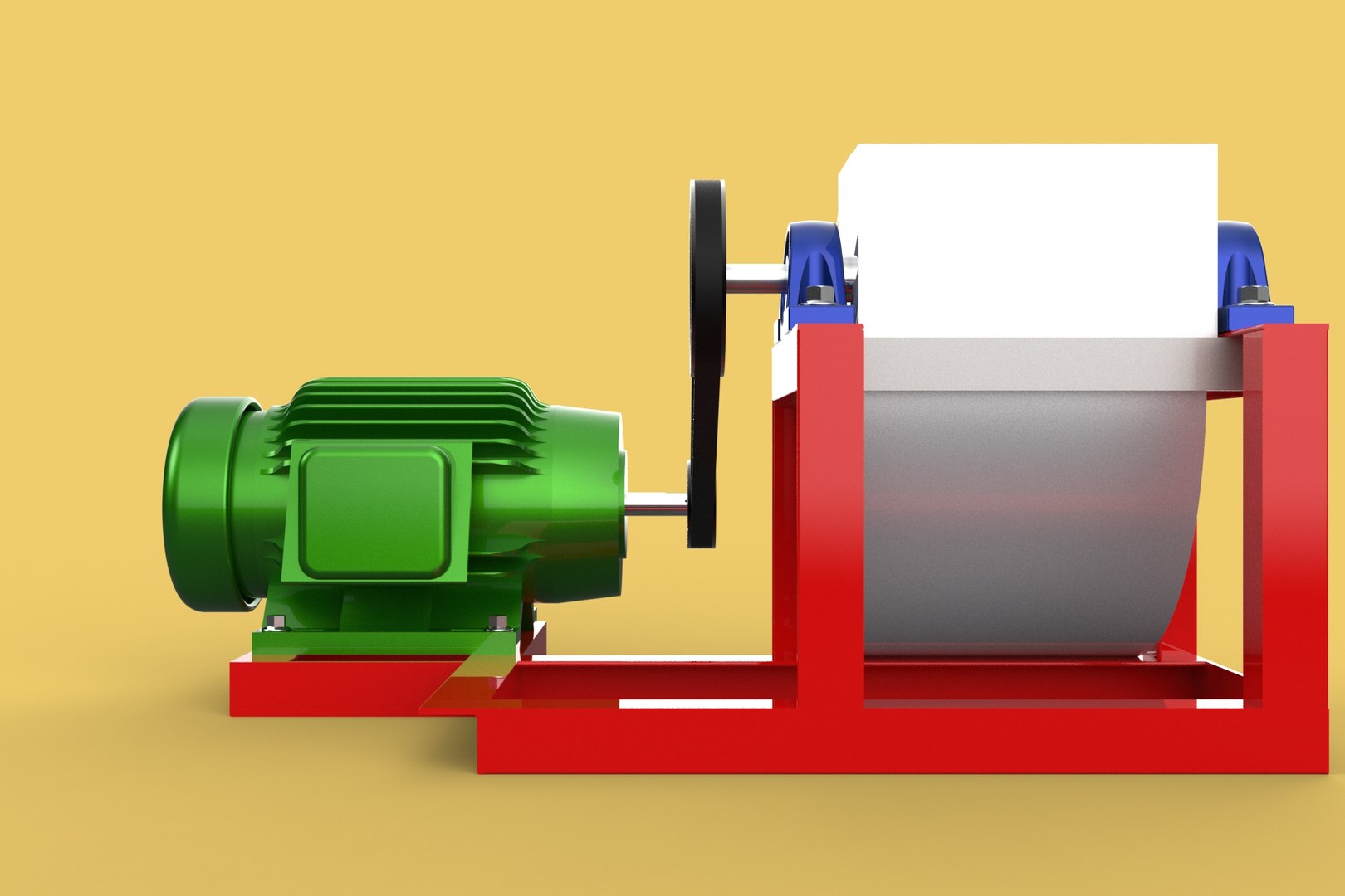 3D Model AUTO ELECTRIC COCONUT GRATING MACHINE SHREDDER SCRAPER CHOPPER ...
