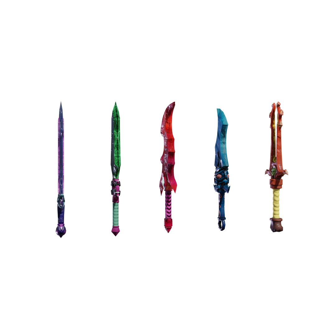 3D Model Swords Pack 3d Model - TurboSquid 2516436