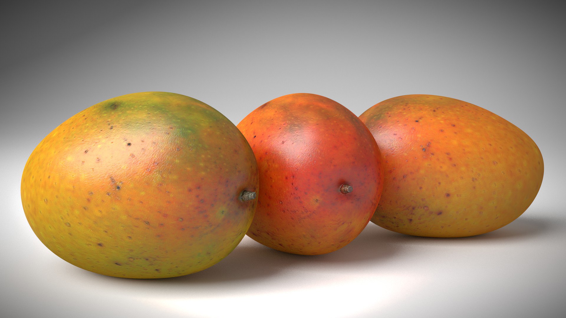 3d Model Realistic Mango