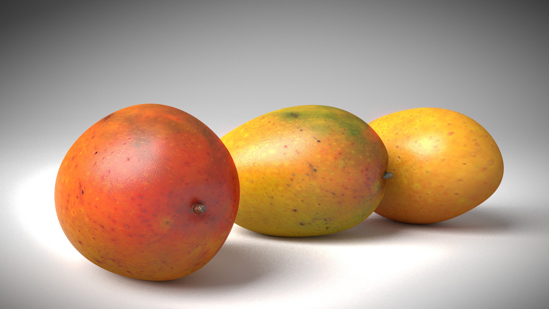 3d Model Realistic Mango