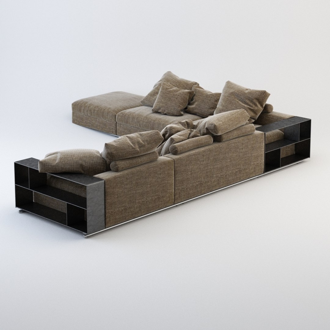 3d Model Realistic Flexform Groundpiece Sofa