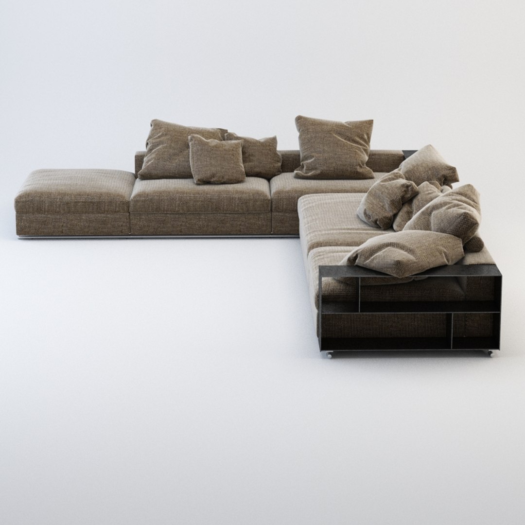3d Model Realistic Flexform Groundpiece Sofa