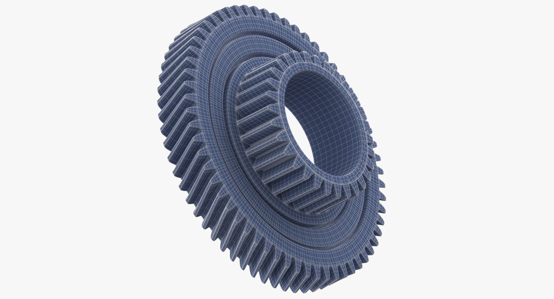 Compound external helical spur 3D model - TurboSquid 1402631