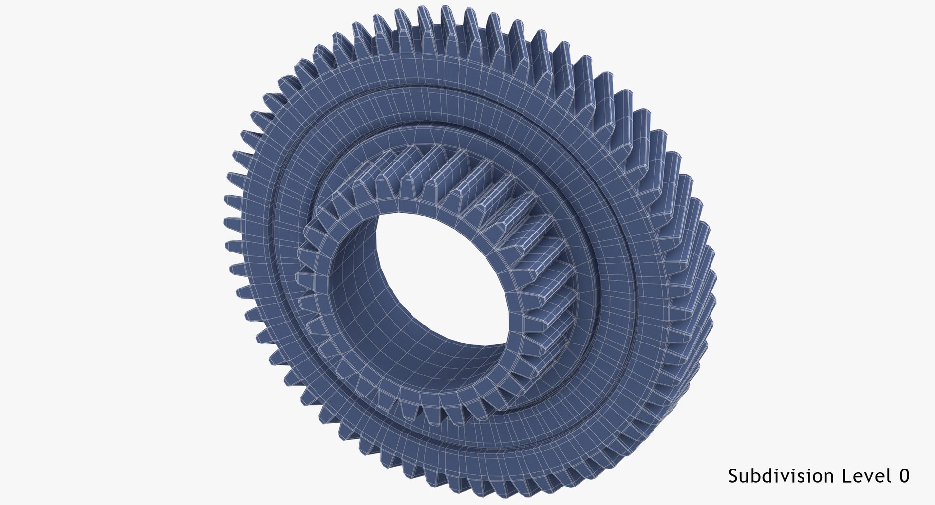 Compound external helical spur 3D model - TurboSquid 1402631
