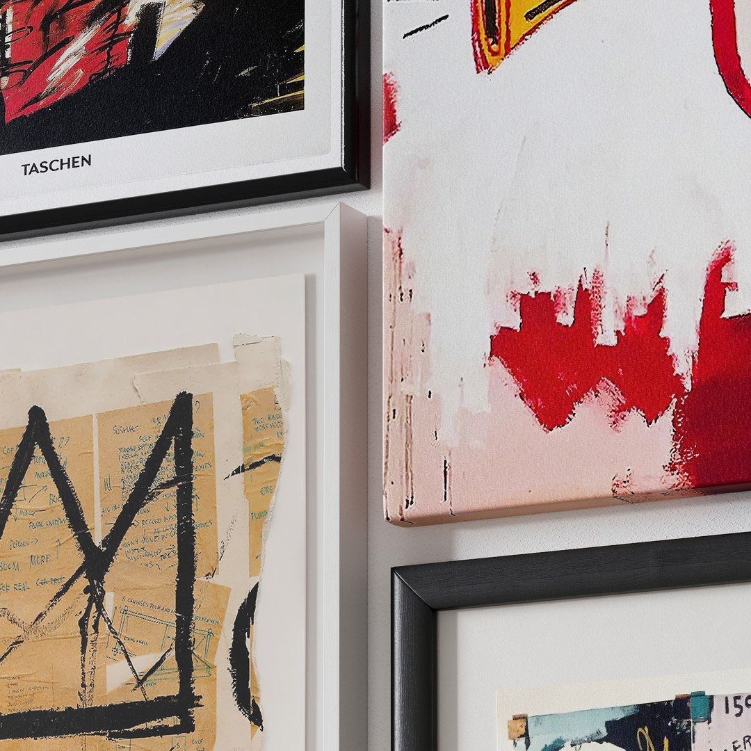 Set of paintings Basquiat 3D model - TurboSquid 1904644