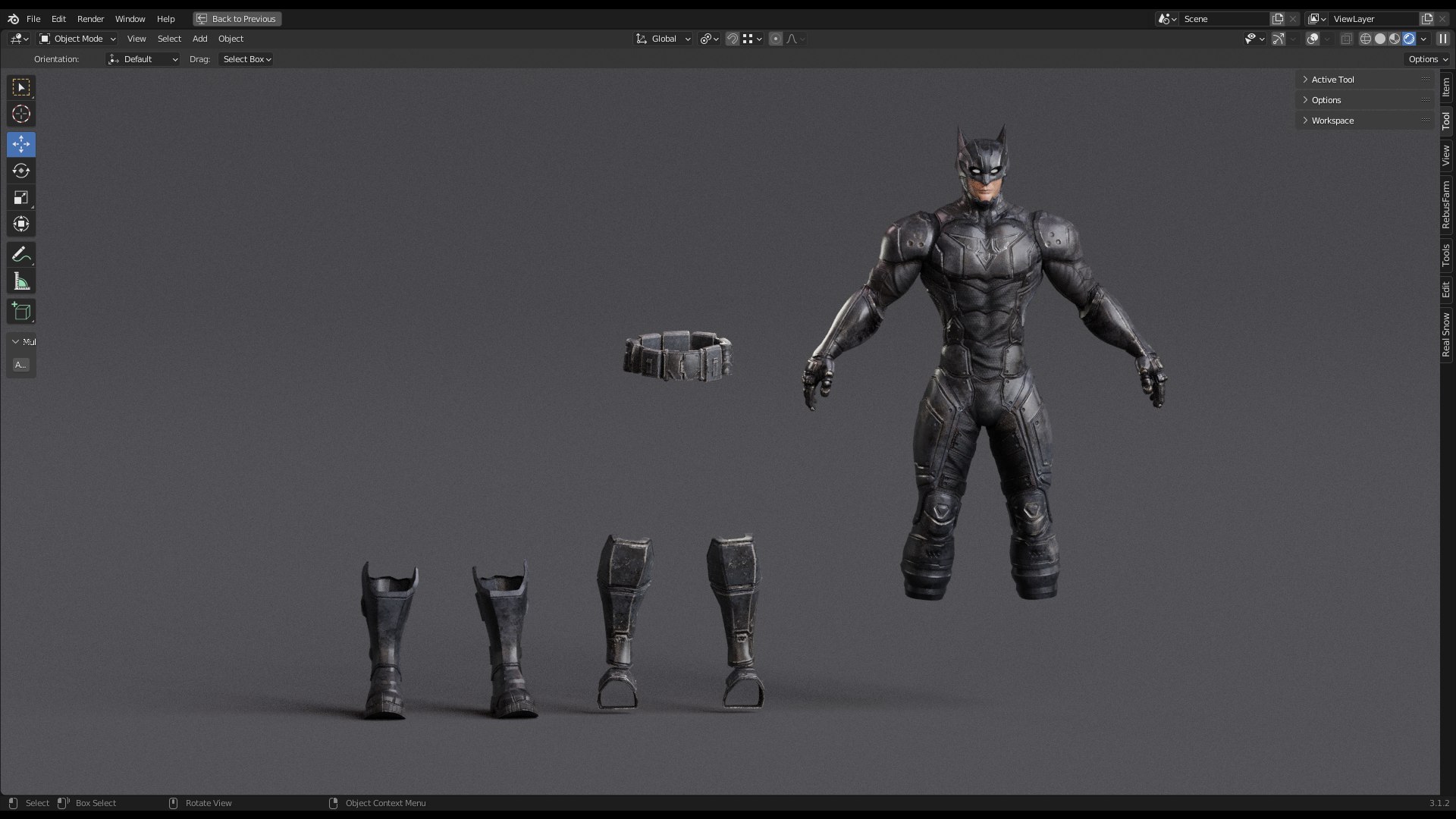 Male Superhero Game Character - Howlman 3D - TurboSquid 2442544