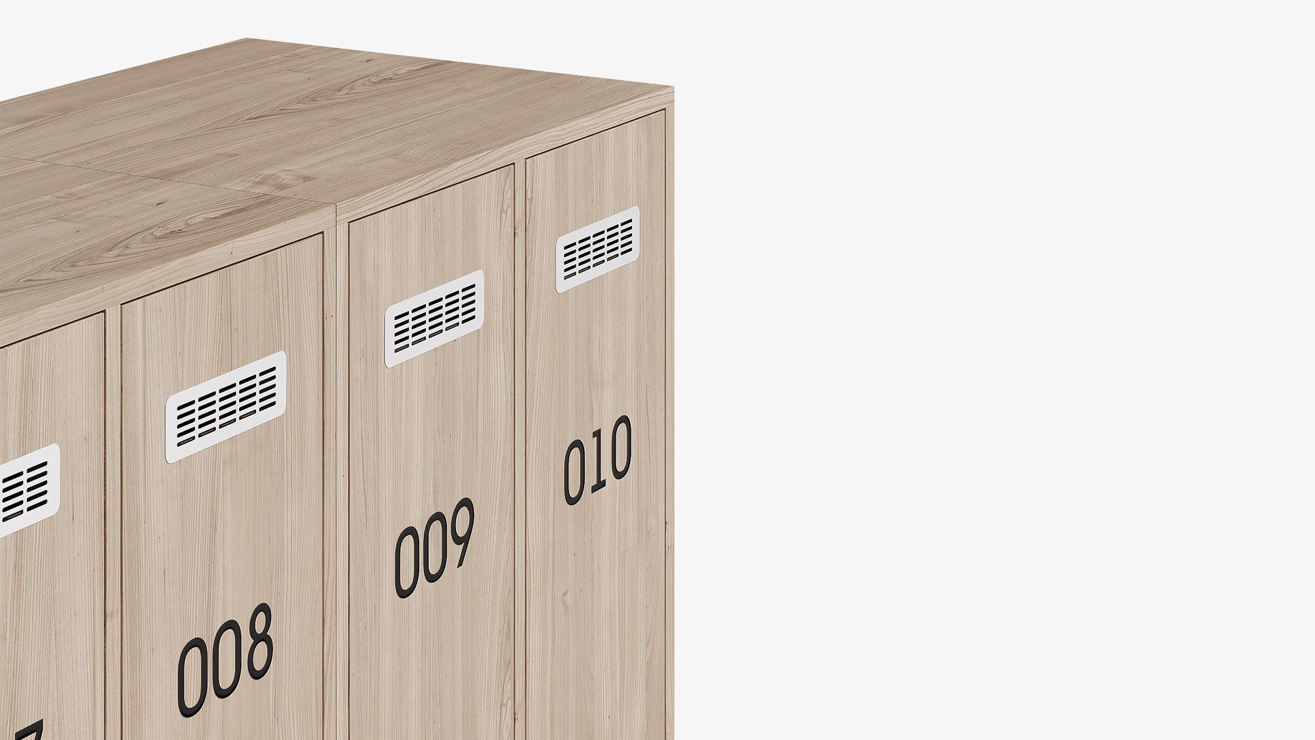 3D Laminated Wood Locker Model - TurboSquid 2247764