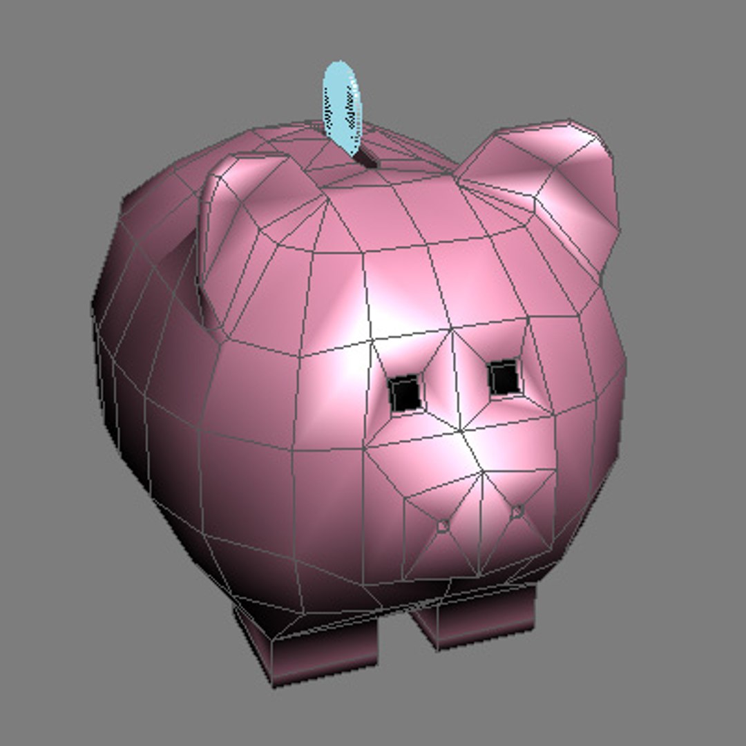 3d Piggy-bank Pig Bank