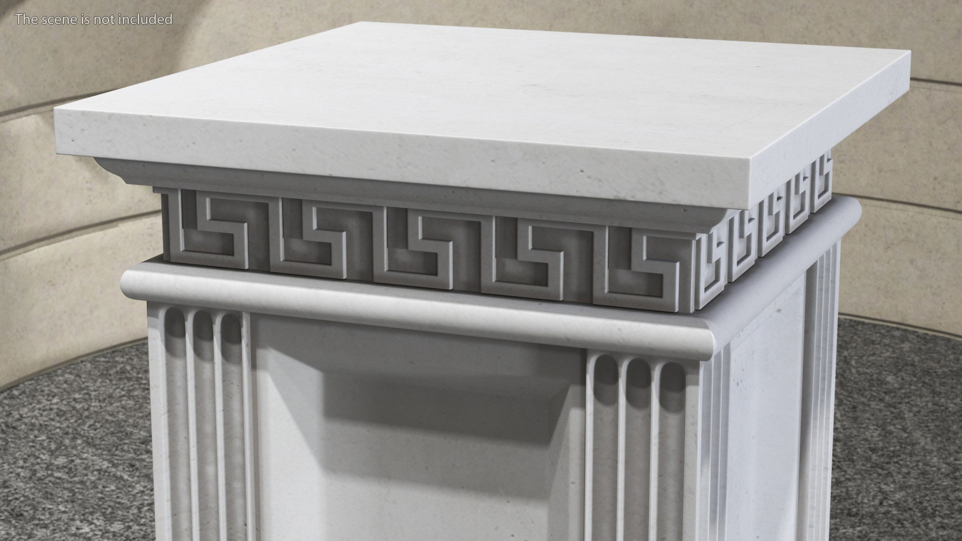 Column Base Greco Roman 3d C4d