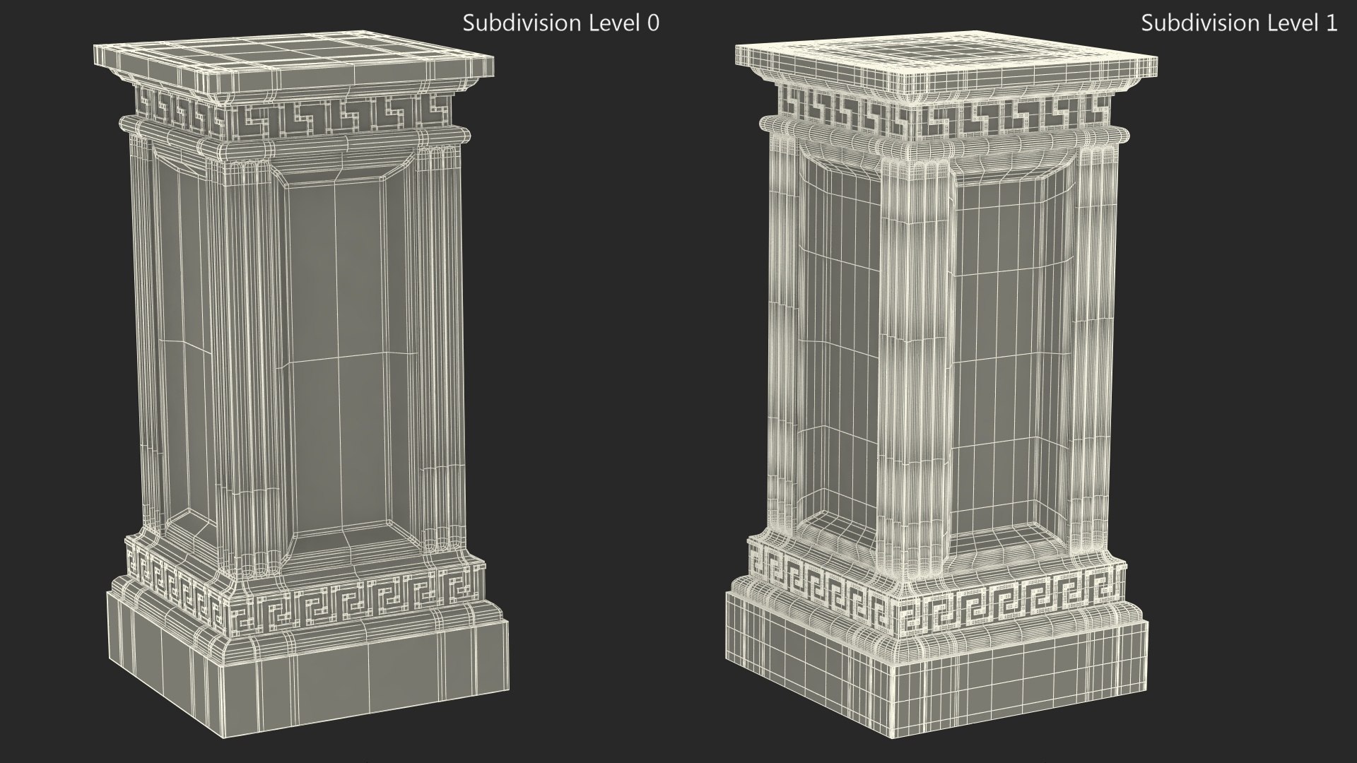 Column Base Greco Roman 3d C4d