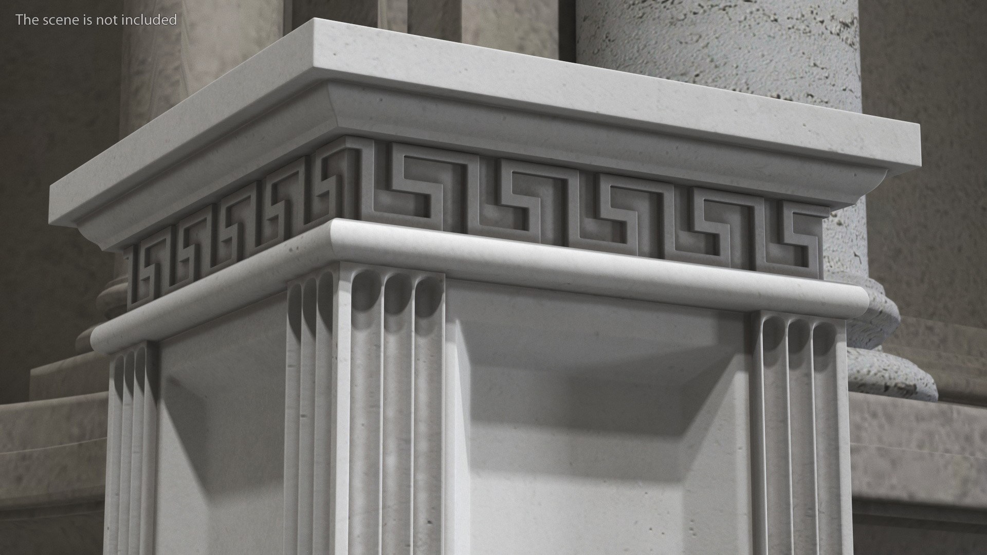 Column Base Greco Roman 3d C4d