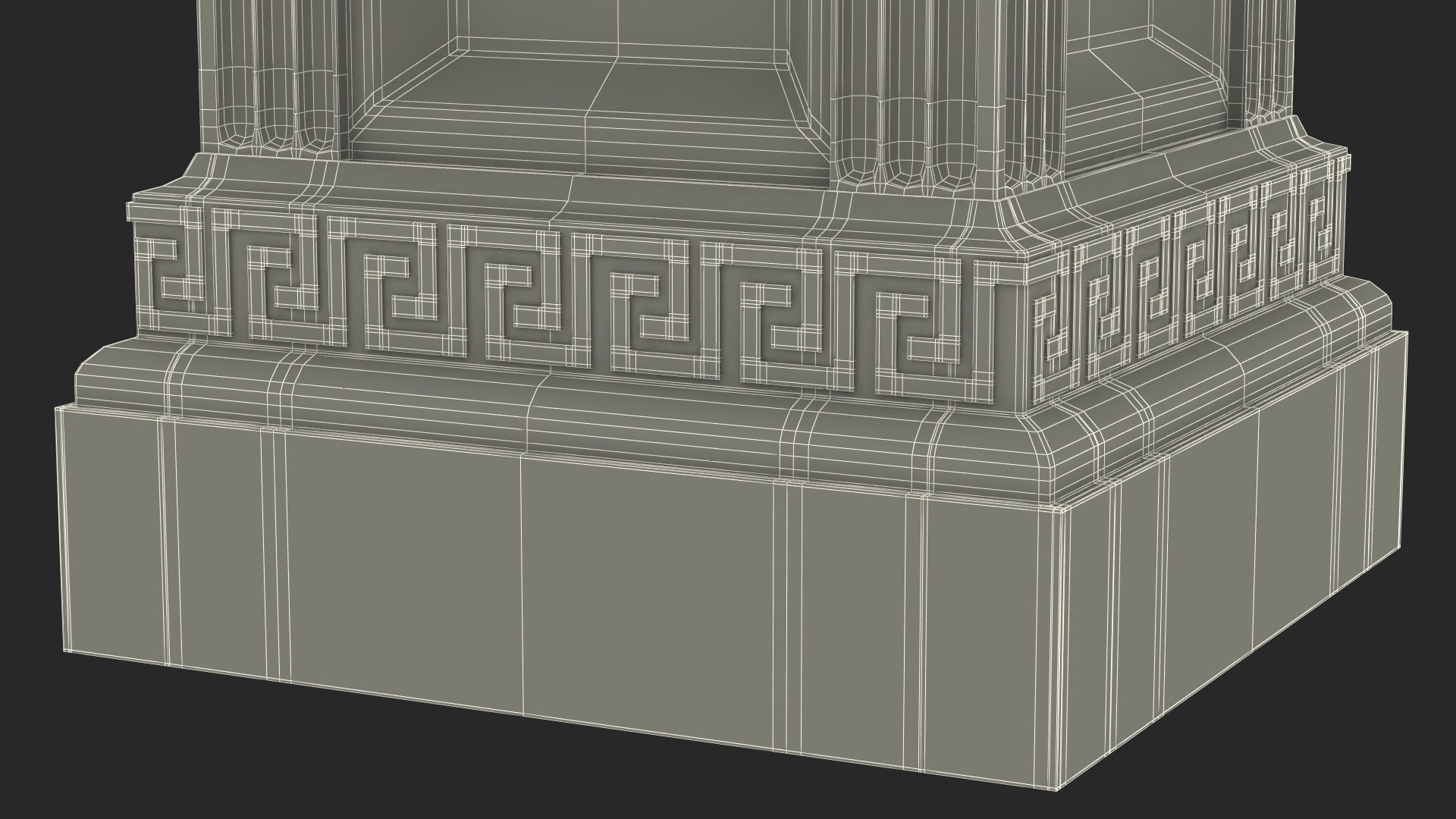 Column Base Greco Roman 3d C4d