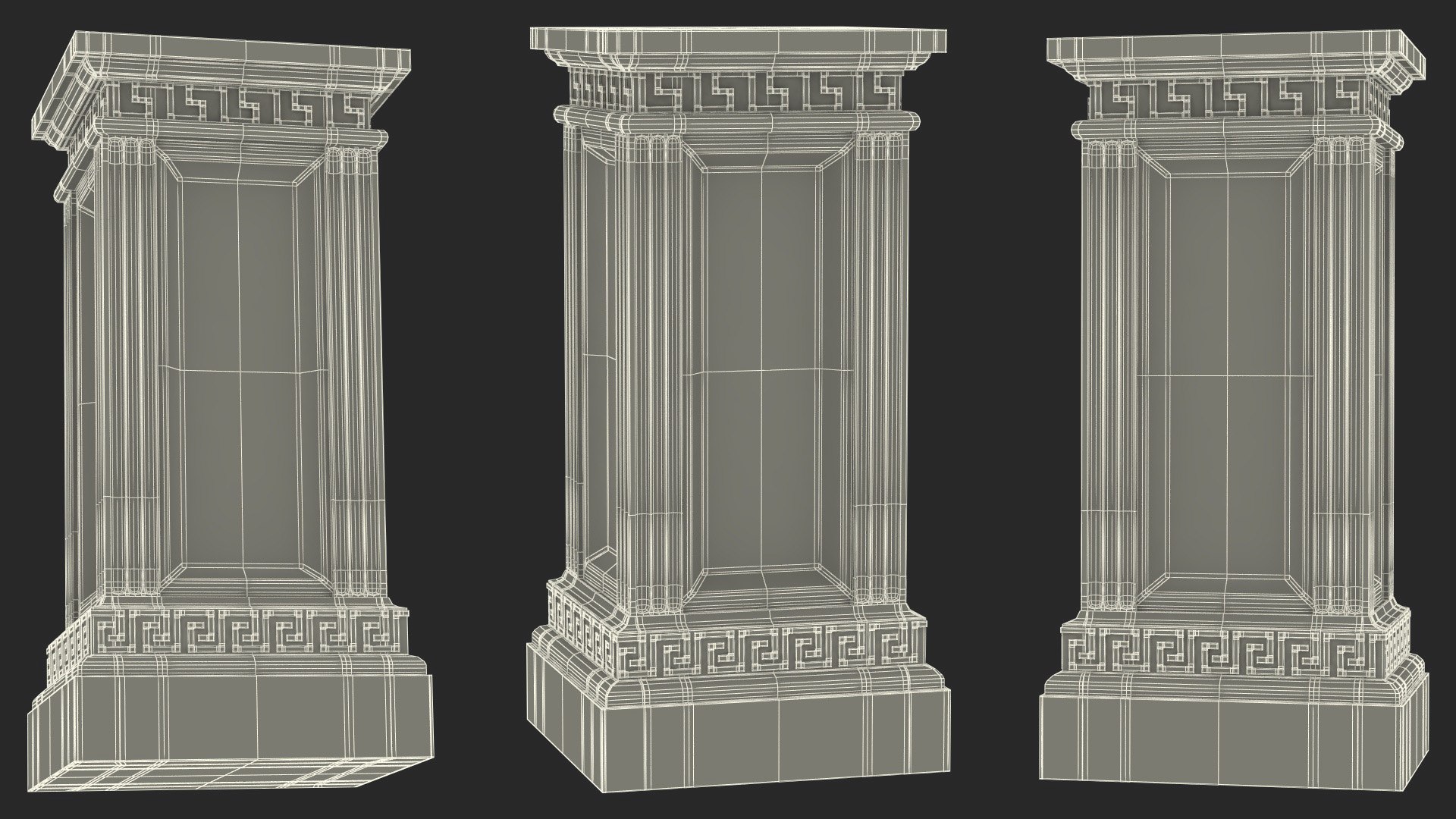 Column Base Greco Roman 3d C4d
