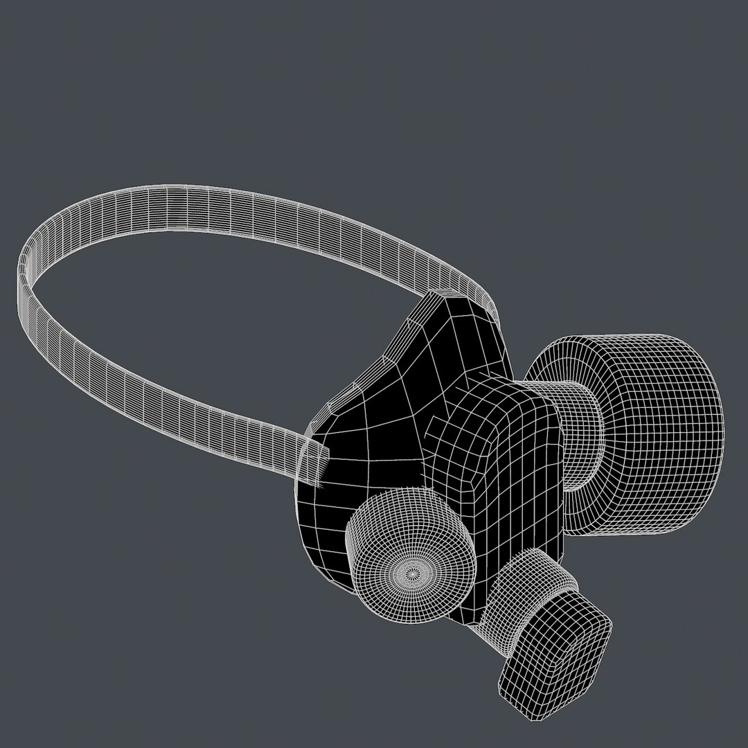 3D gas mask model - TurboSquid 1708638