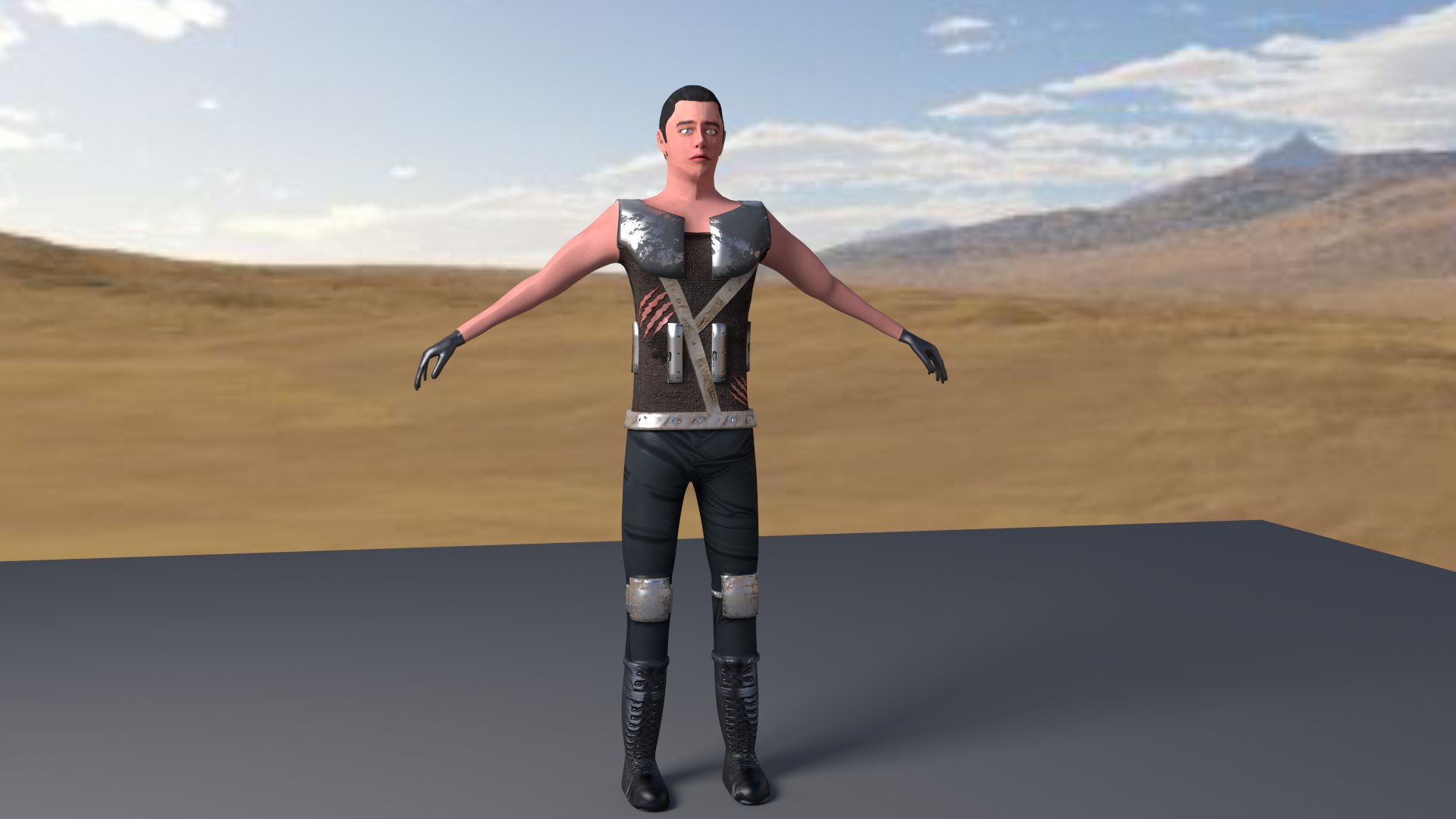 Sci-fi Human 3d Model